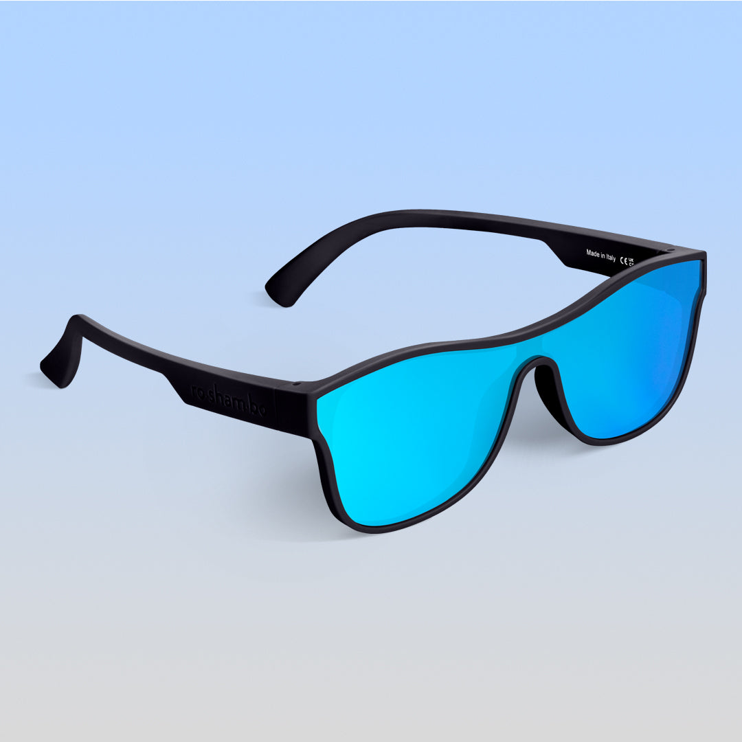 Single Shield Sunglasses for Teens | Black Frame Sunglasses