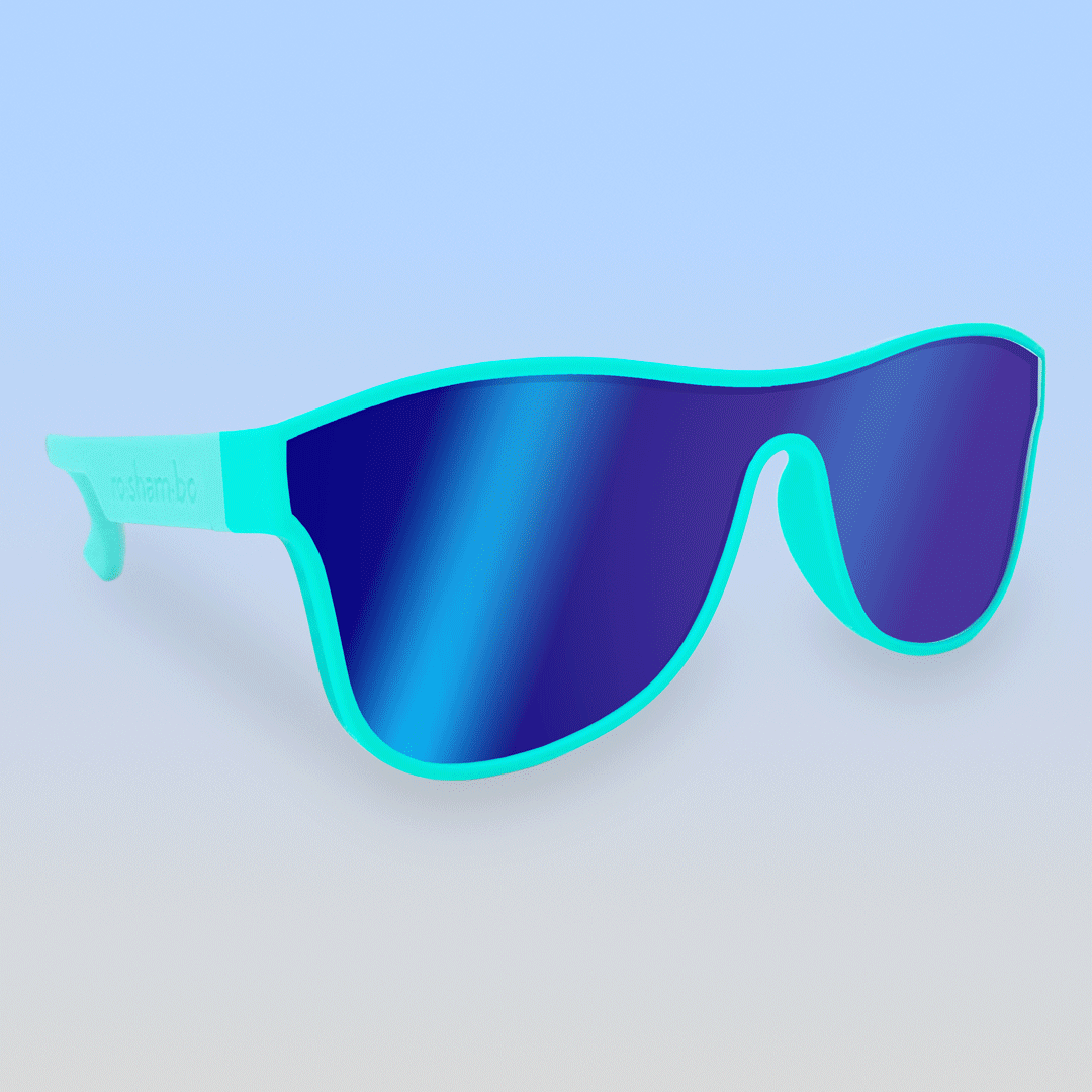 Neon Single Shield Sunglasses | Kids Flexible Sunglasses