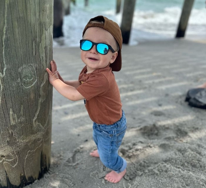 Polarized Black Baby Sunglasses | Infant Sunglasses