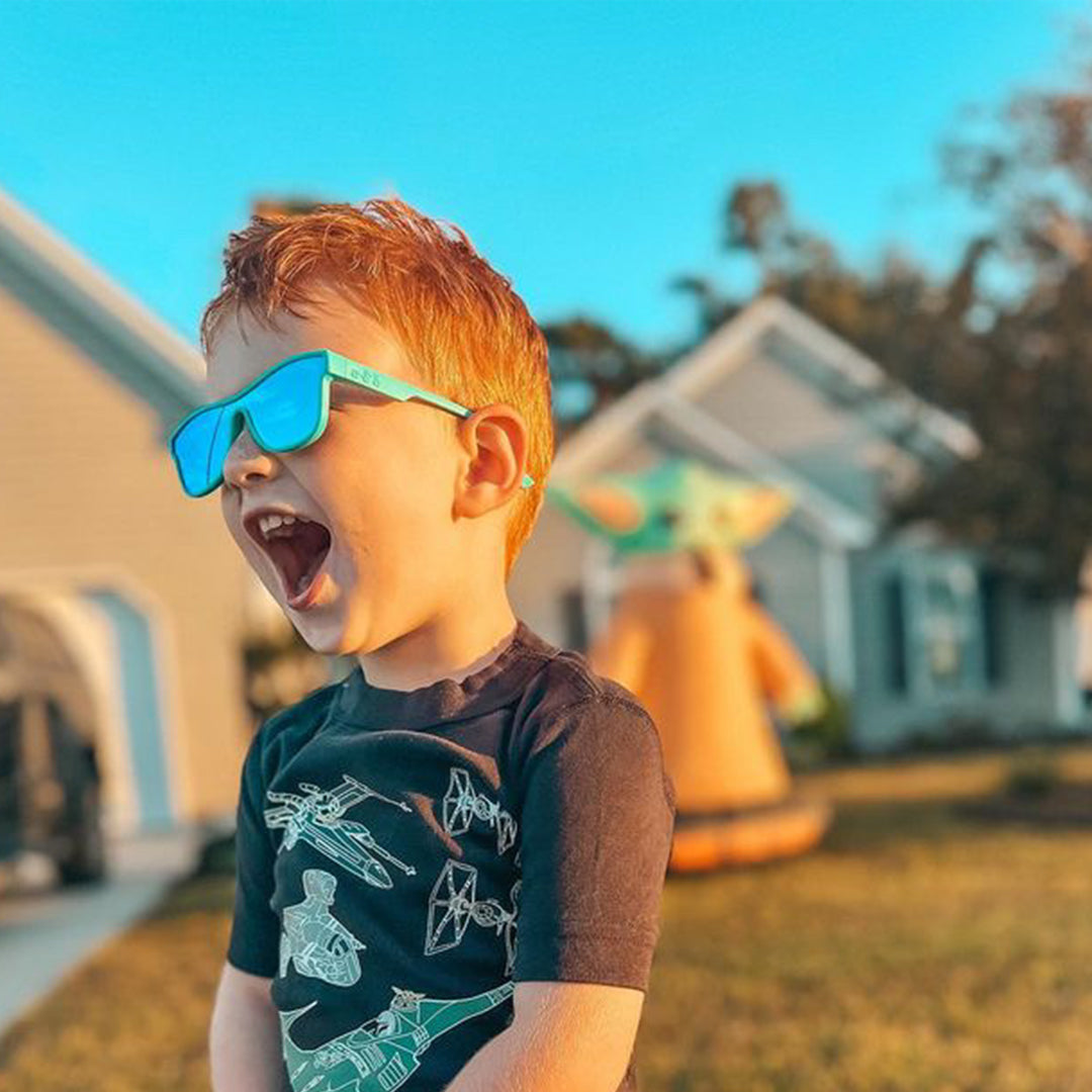 Neon Single Shield Sunglasses | Kids Flexible Sunglasses