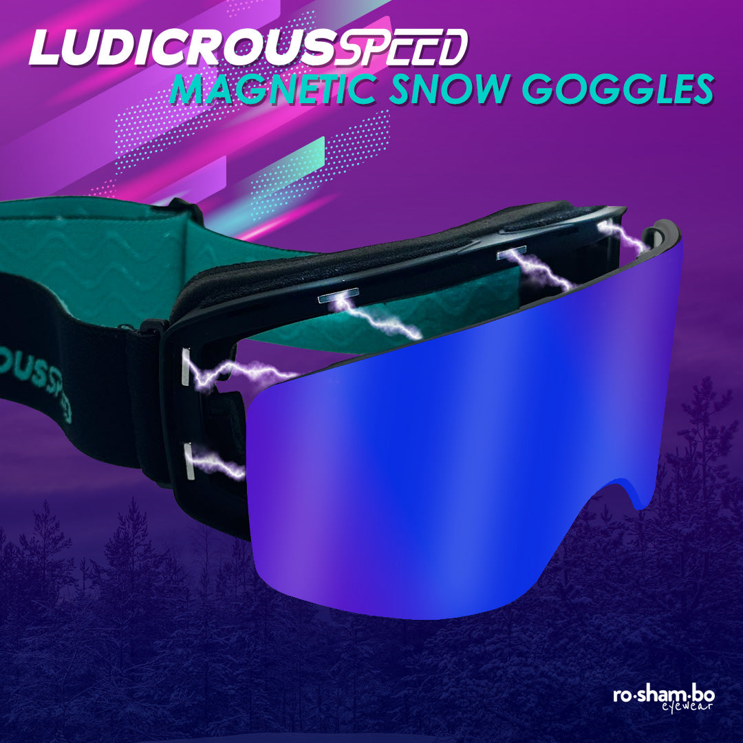 Snow Goggle Polarized Mirrored Lenses | Magnetic & Interchangeable