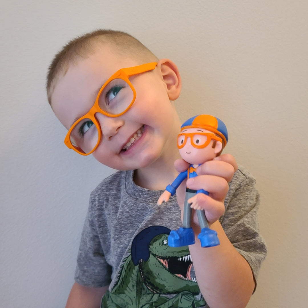 Blippi Baby Glasses Frames | Orange Costume Glasses