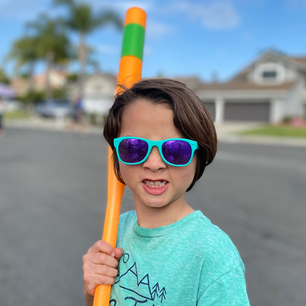 Goonies Teal Sunglasses for Kids | Mint Green Sunglasses