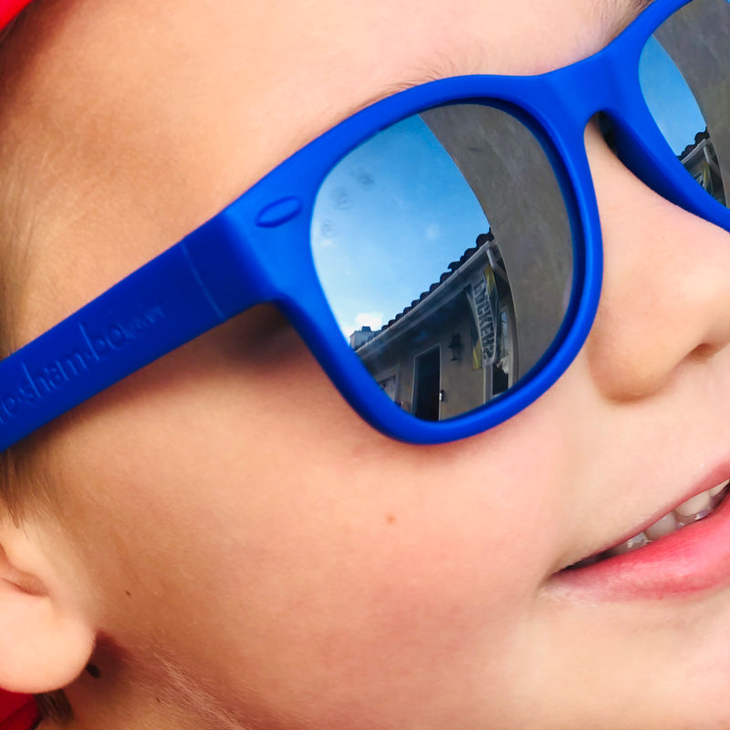 Blue Retro Sunglasses | Polarized Shades For Babies