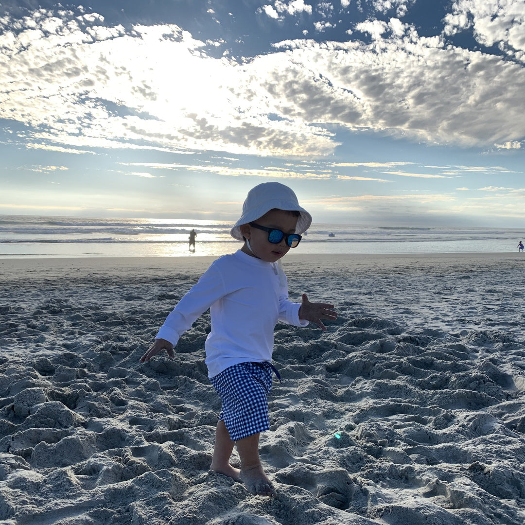 Navy Blue Flexible Toddler Sunglasses - Polarized Lenses