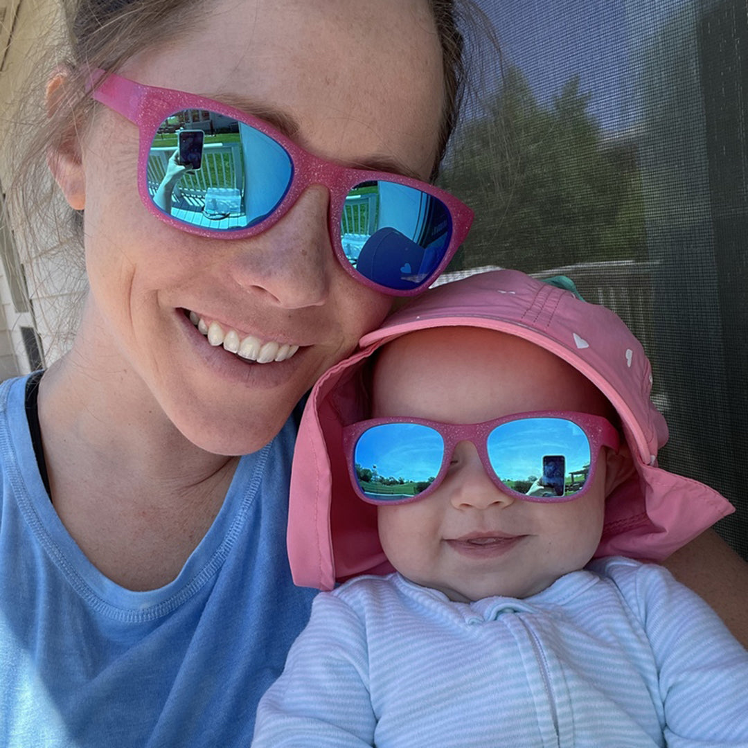 Kelly Pink Sunglasses | Pink Glitter Sunglasses