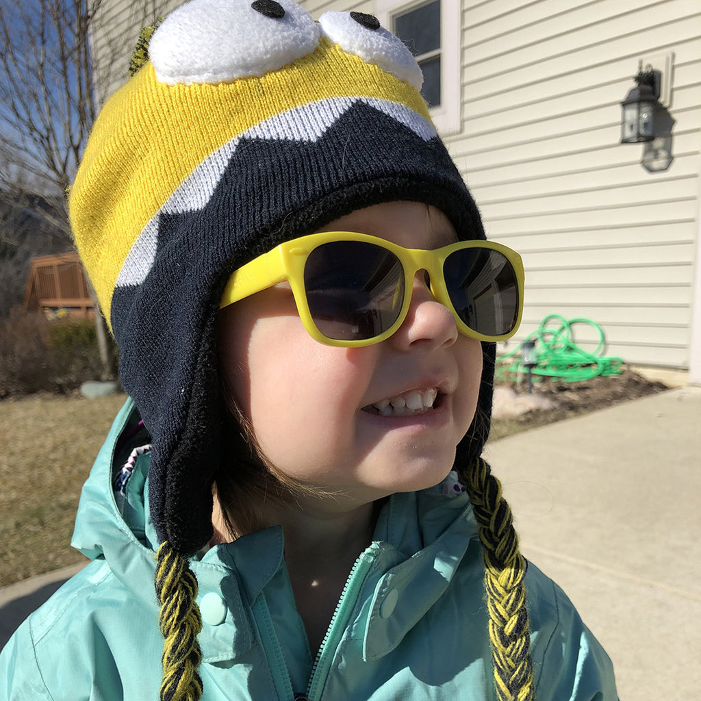 Simpsons Junior Sunglasses | Bright Yellow Flexible Sunglasses